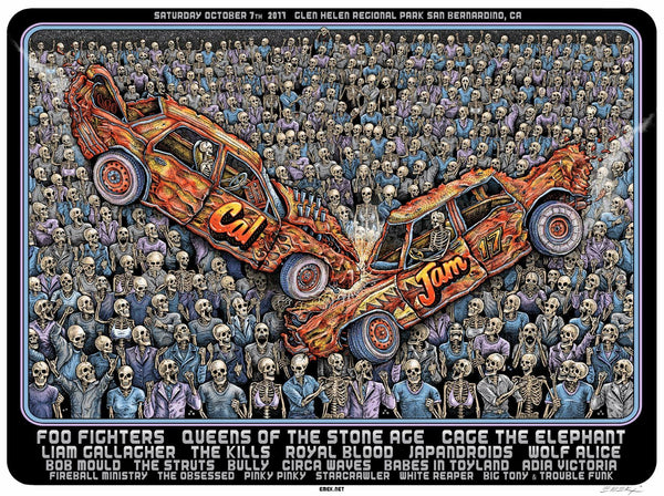 New Release: “Cal Jam 2017” by EMEK – KickassPosters.com